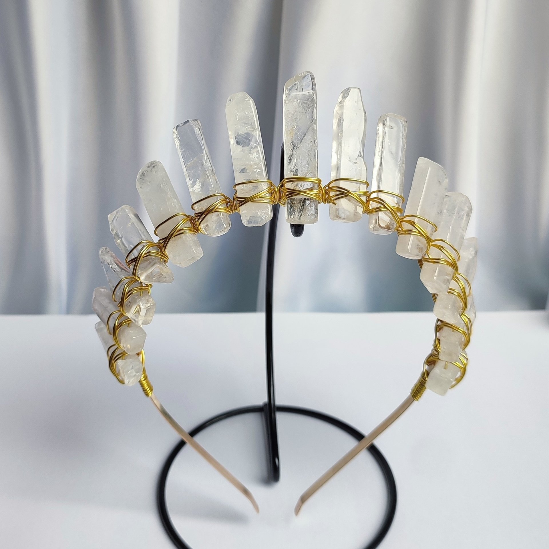 Quartz Queen Crystal Crown with Clear Quartz | Little Moon Tree